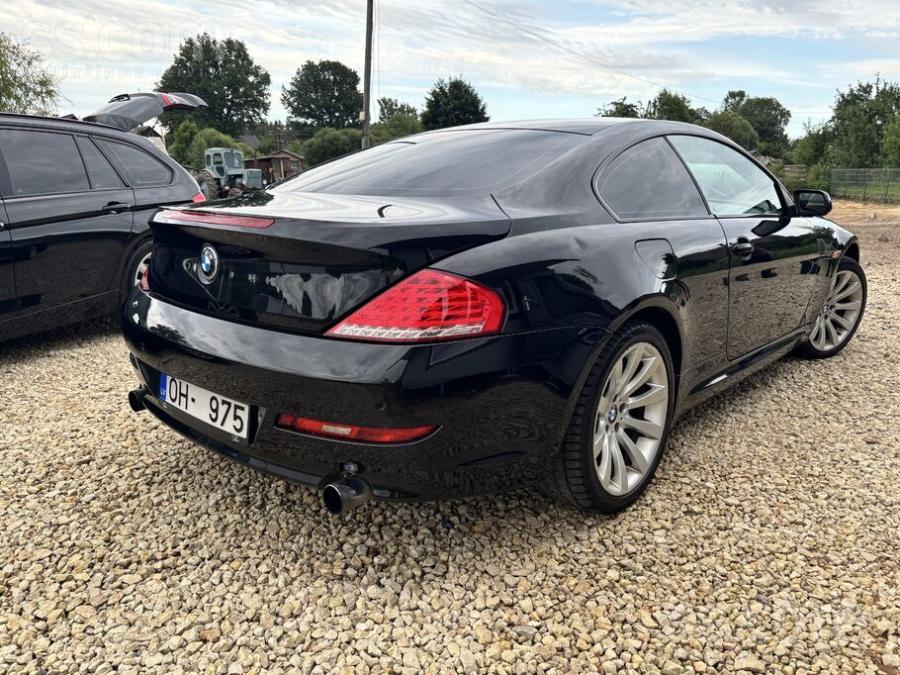 Black BMW 635 2008 in Rezekne, with an engine capacity of 3.00 L and mileage of 405 thousand km for 8499 €, photo 4 on AUTOMOTO.COM.LV
