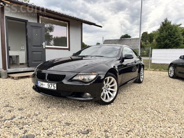 Black BMW 635 2008 in Rezekne, with an engine capacity of 3.00 L and mileage of 405 thousand km for 8499 €, photo 5 on AUTOMOTO.COM.LV