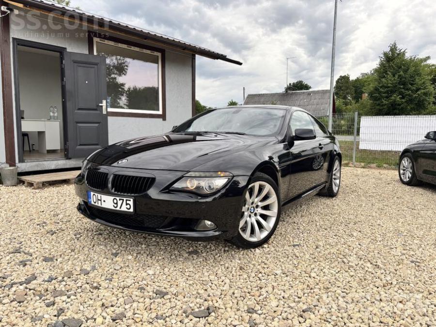 Black BMW 635 2008 in Rezekne, with an engine capacity of 3.00 L and mileage of 405 thousand km for 8499 €, photo 6 on AUTOMOTO.COM.LV