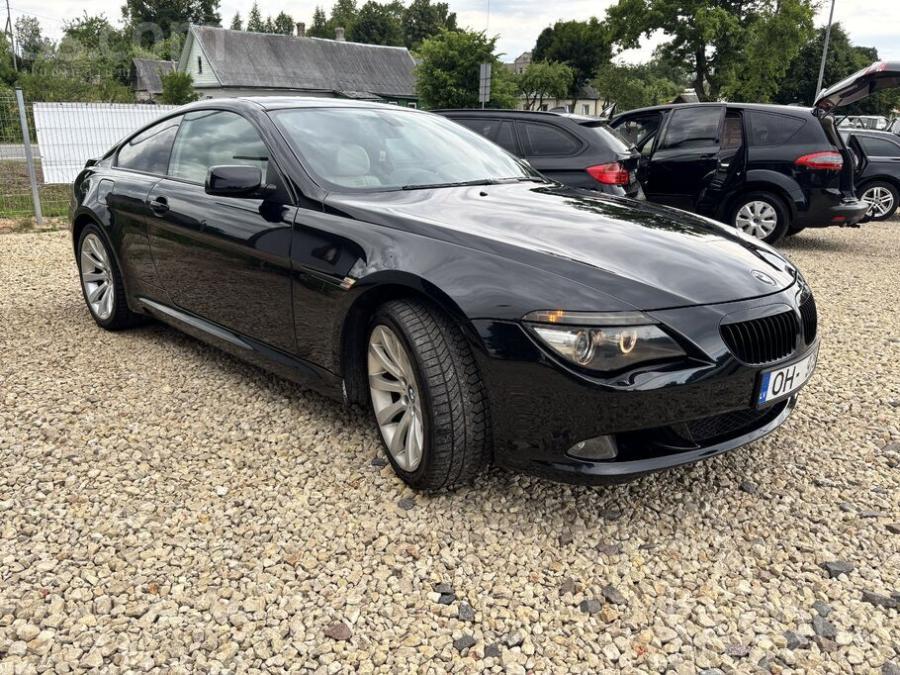 Black BMW 635 2008 in Rezekne, with an engine capacity of 3.00 L and mileage of 405 thousand km for 8499 €, photo 7 on AUTOMOTO.COM.LV