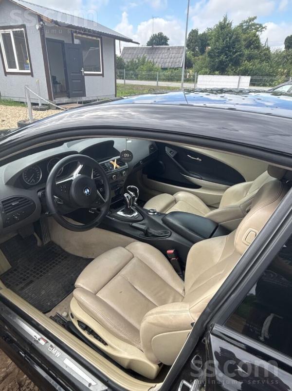 Black BMW 635 2008 in Rezekne, with an engine capacity of 3.00 L and mileage of 405 thousand km for 8499 €, photo 10 on AUTOMOTO.COM.LV