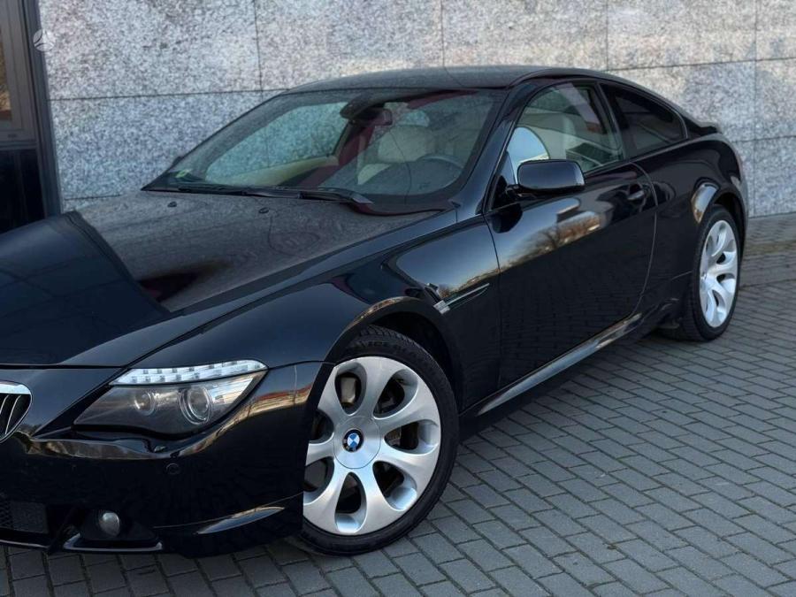 Black BMW 635 2008 in Klaipeda, with an engine capacity of 2.99 L and mileage of 292 thousand km for 8700 €, photo 6 on AUTOMOTO.COM.LV