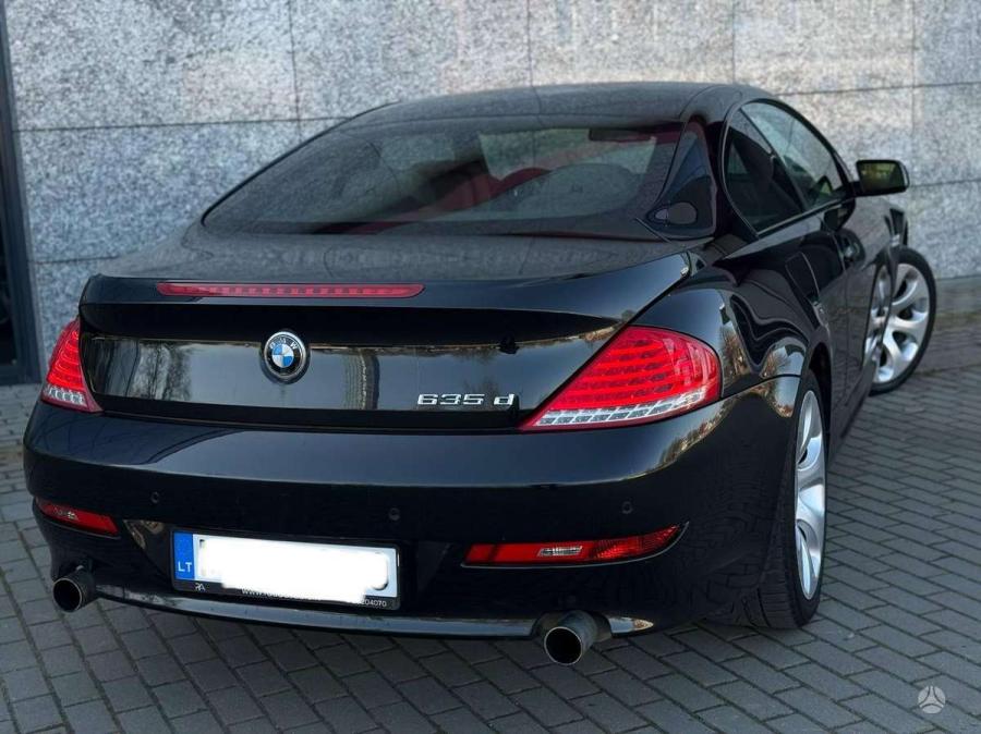Black BMW 635 2008 in Klaipeda, with an engine capacity of 2.99 L and mileage of 292 thousand km for 8700 €, photo 10 on AUTOMOTO.COM.LV
