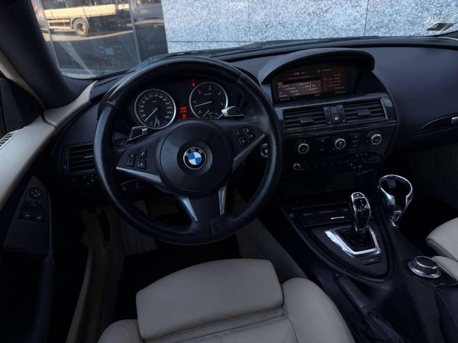 Black BMW 635 2008 in Klaipeda, with an engine capacity of 2.99 L and mileage of 292 thousand km for 8700 €, photo 19 on AUTOMOTO.COM.LV
