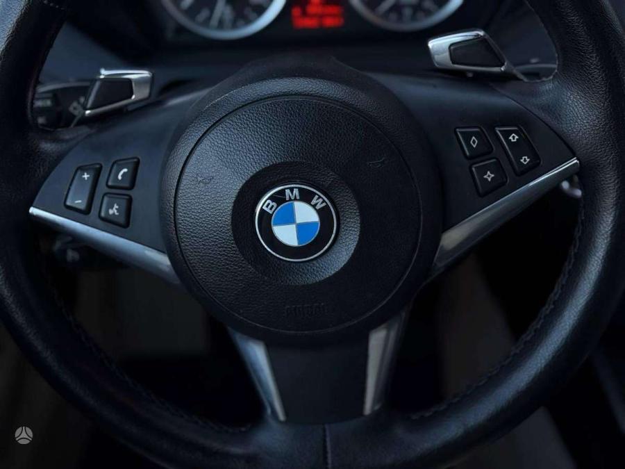 Black BMW 635 2008 in Klaipeda, with an engine capacity of 2.99 L and mileage of 292 thousand km for 8700 €, photo 21 on AUTOMOTO.COM.LV