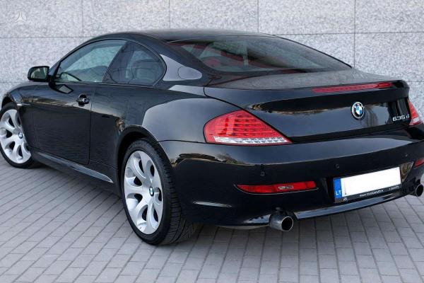 Black BMW 635 2008 in Klaipeda, with an engine capacity of 2.99 L and mileage of 292 thousand km for 8500 €, photo 4 on AUTOMOTO.COM.LV