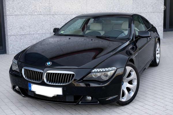 Black BMW 635 2008 in Klaipeda, with an engine capacity of 2.99 L and mileage of 292 thousand km for 8500 €, photo 6 on AUTOMOTO.COM.LV