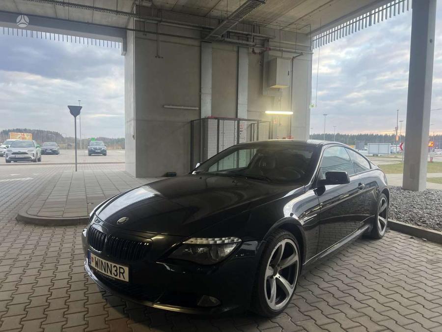 Black BMW 635 2008 in Vilnius, with an engine capacity of 2.99 L and mileage of 325 thousand km for 8800 €, photo 1 on AUTOMOTO.COM.LV
