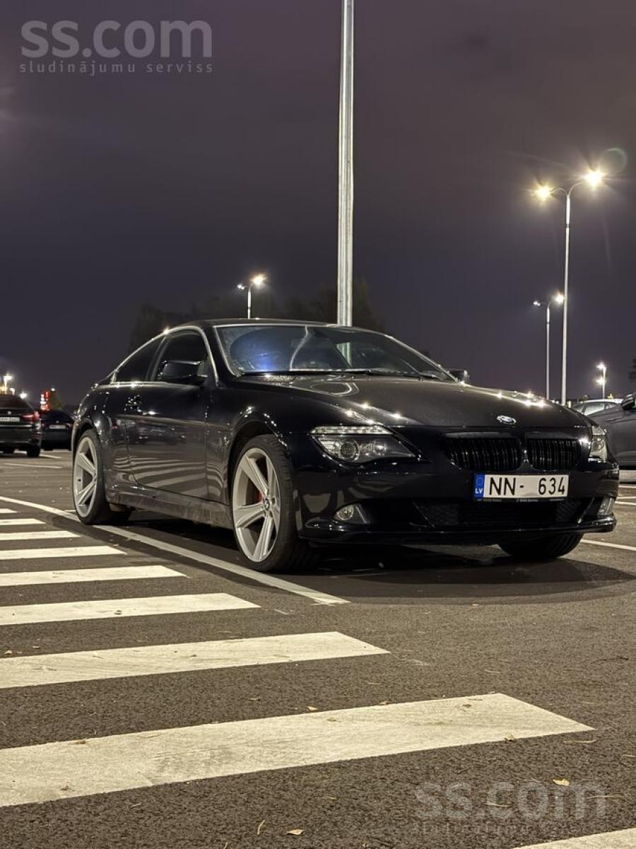 Black BMW 635 2008 in Bauska, with an engine capacity of 3.00 L and mileage of 356 thousand km for 12250 €, photo 3 on AUTOMOTO.COM.LV