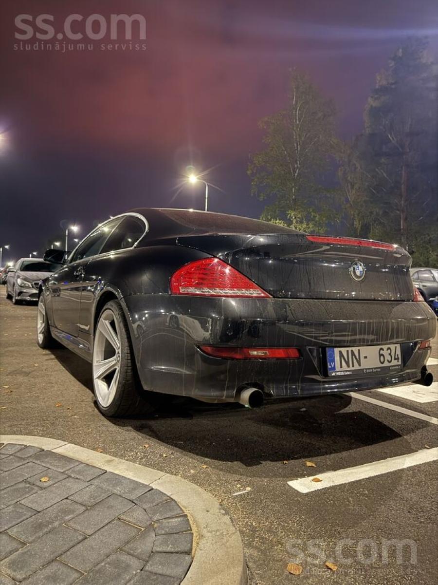Black BMW 635 2008 in Bauska, with an engine capacity of 3.00 L and mileage of 356 thousand km for 12250 €, photo 5 on AUTOMOTO.COM.LV