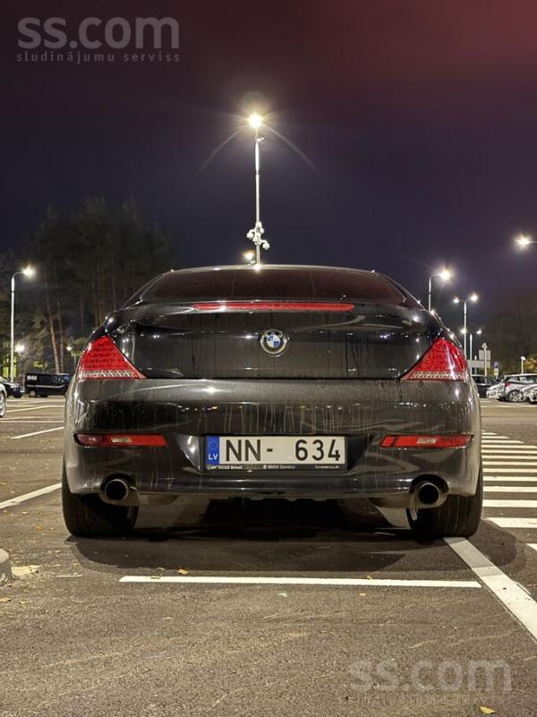 Black BMW 635 2008 in Bauska, with an engine capacity of 3.00 L and mileage of 356 thousand km for 12250 €, photo 6 on AUTOMOTO.COM.LV