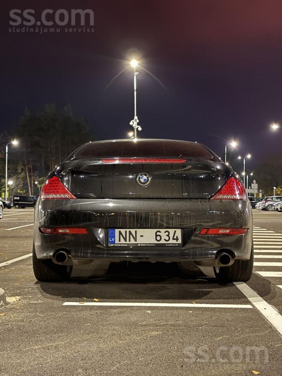 Black BMW 635 2008 in Bauska, with an engine capacity of 3.00 L and mileage of 356 thousand km for 12250 €, photo 6 on AUTOMOTO.COM.LV