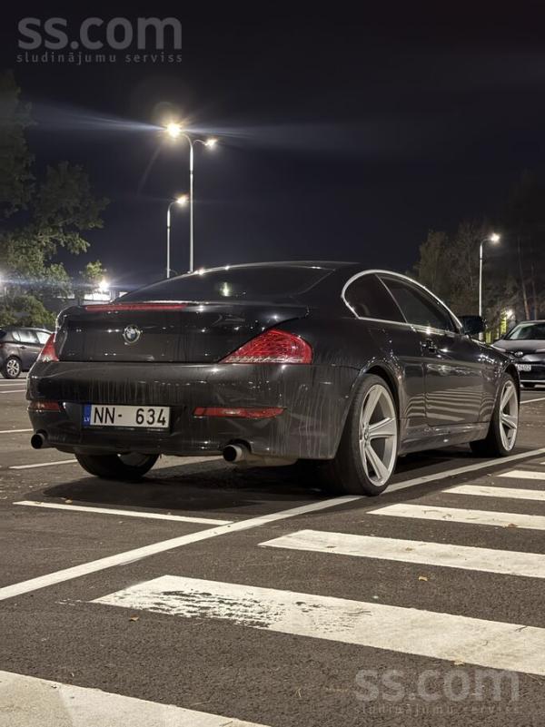 Black BMW 635 2008 in Bauska, with an engine capacity of 3.00 L and mileage of 356 thousand km for 12250 €, photo 7 on AUTOMOTO.COM.LV