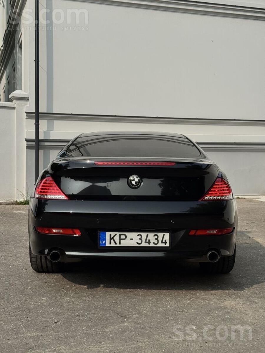 Black BMW 635 2009 in Liepaja, with an engine capacity of 3.00 L and mileage of 309 thousand km for 12500 €, photo 6 on AUTOMOTO.COM.LV