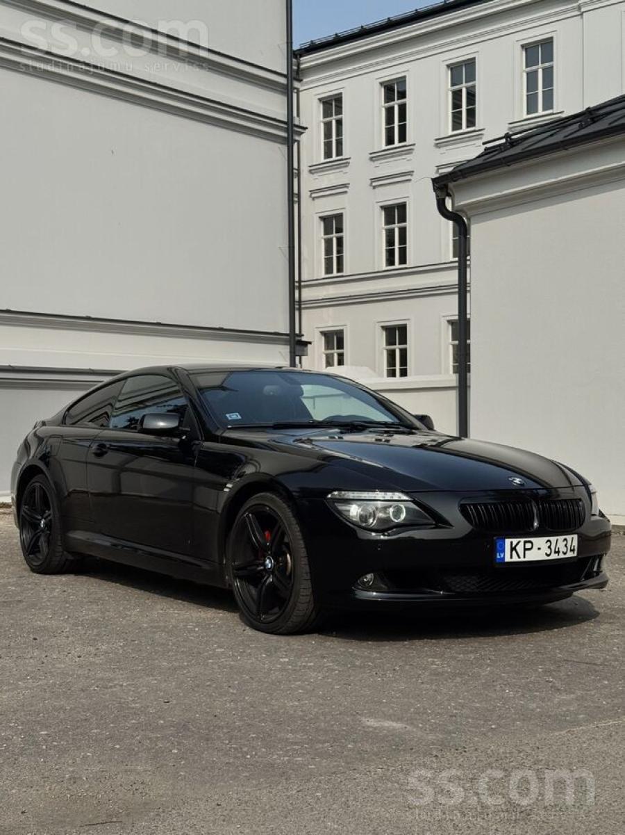 Black BMW 635 2009 in Liepaja, with an engine capacity of 3.00 L and mileage of 309 thousand km for 10999 €, photo 1 on AUTOMOTO.COM.LV