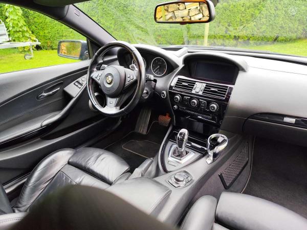 Black BMW 635 2009 in Kedainiai, with an engine capacity of 2.99 L and mileage of 410 thousand km for 9500 €, photo 10 on AUTOMOTO.COM.LV