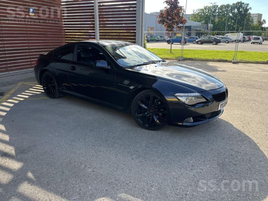 Black BMW 635 2010 in Jelgava, with an engine capacity of 3.00 L and mileage of 200 thousand km for 3850 €, photo 1 on AUTOMOTO.COM.LV