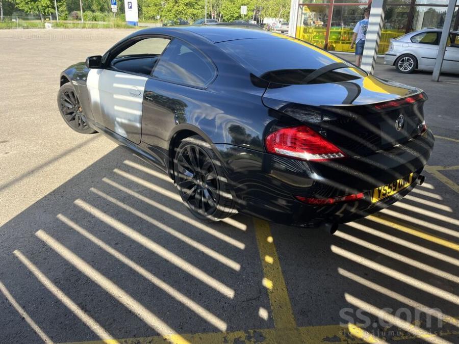 Black BMW 635 2010 in Jelgava, with an engine capacity of 3.00 L and mileage of 200 thousand km for 3850 €, photo 7 on AUTOMOTO.COM.LV