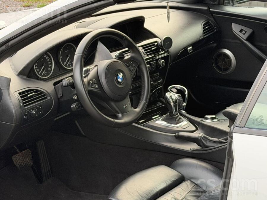 White BMW 635 2007 in Riga, with an engine capacity of 3.00 L and mileage of 235 thousand km for 16500 €, photo 8 on AUTOMOTO.COM.LV