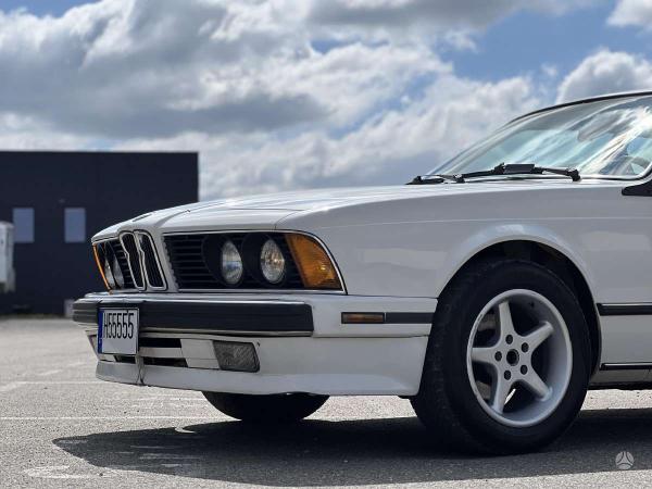 White BMW 635 1989 in Vilnius, with an engine capacity of 3.44 L and mileage of 120 thousand km for 11700 €, photo 7 on AUTOMOTO.COM.LV