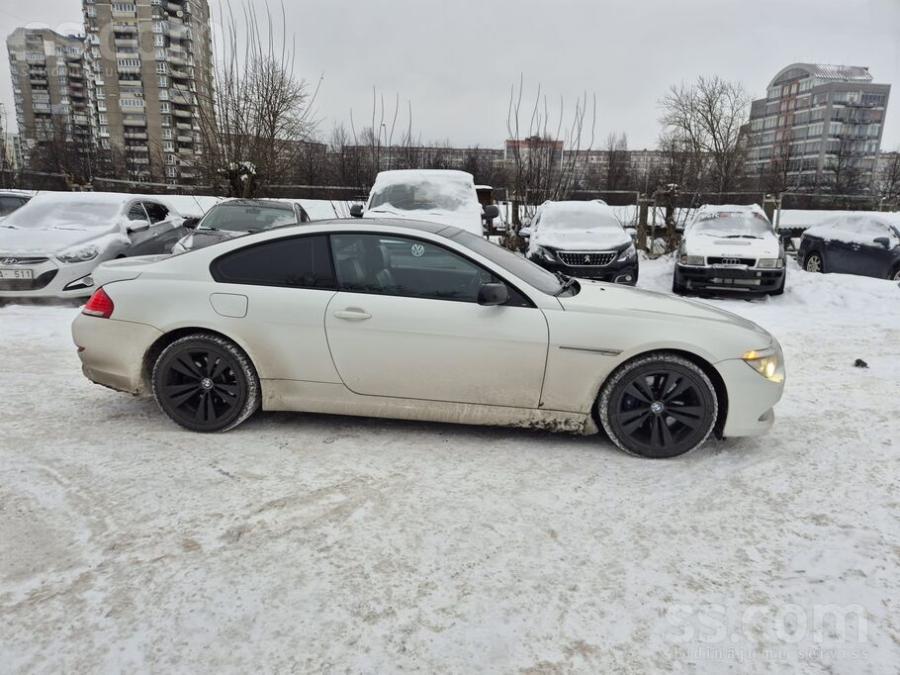 White BMW 635 2008 in Riga, with an engine capacity of 3.00 L and mileage of 233 thousand km for 10990 €, photo 5 on AUTOMOTO.COM.LV