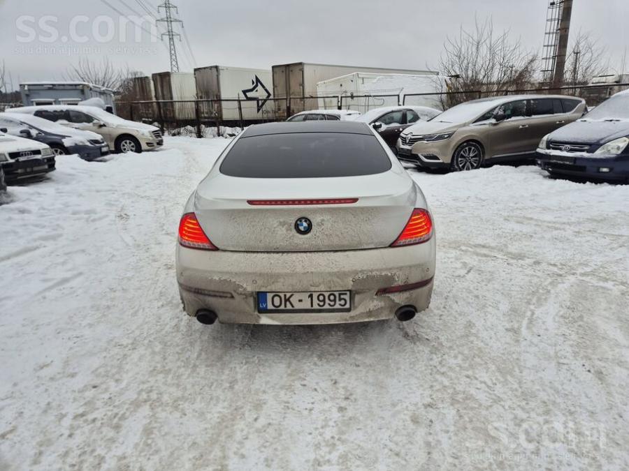 White BMW 635 2008 in Riga, with an engine capacity of 3.00 L and mileage of 233 thousand km for 10990 €, photo 7 on AUTOMOTO.COM.LV