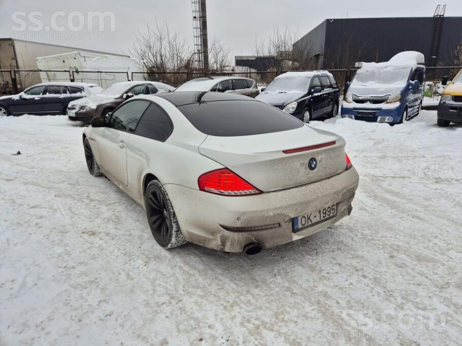White BMW 635 2008 in Riga, with an engine capacity of 3.00 L and mileage of 233 thousand km for 10990 €, photo 8 on AUTOMOTO.COM.LV