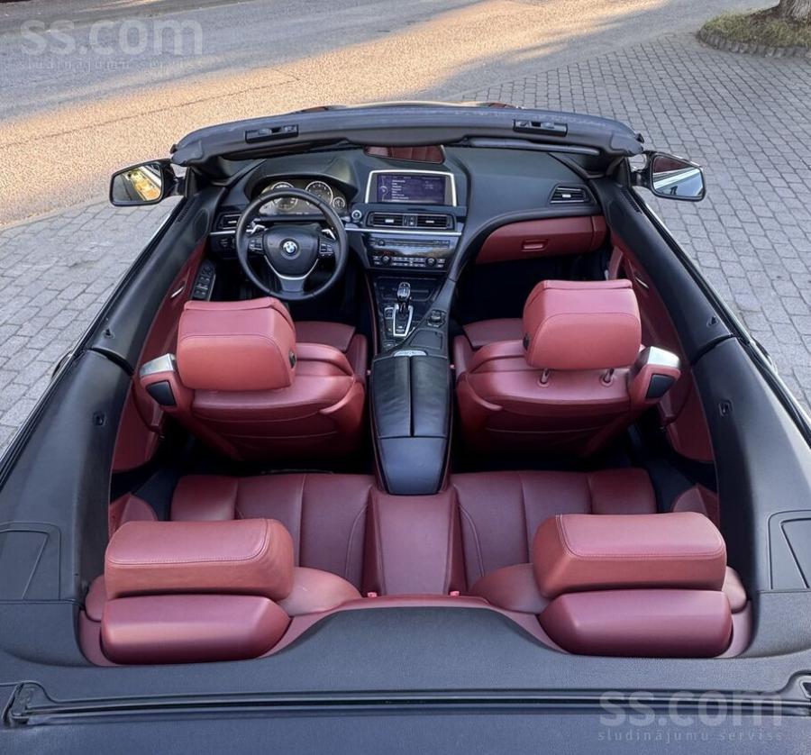 Black BMW 640 2011 in Liepaja, with an engine capacity of 3.00 L and mileage of 256 thousand km for 17900 €, photo 6 on AUTOMOTO.COM.LV