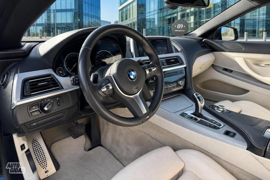Melns BMW 640 2013 Viļņa, ar dzinēja tilpumu 3.00 L un nobraukumu 212 tūkst. km par 14950 €, foto 17 vietnē AUTOMOTO.COM.LV