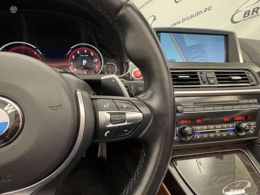 Melns BMW 640 2014 Viļņa, ar dzinēja tilpumu 2.98 L un nobraukumu 139 tūkst. km par 19900 €, foto 30 vietnē AUTOMOTO.COM.LV