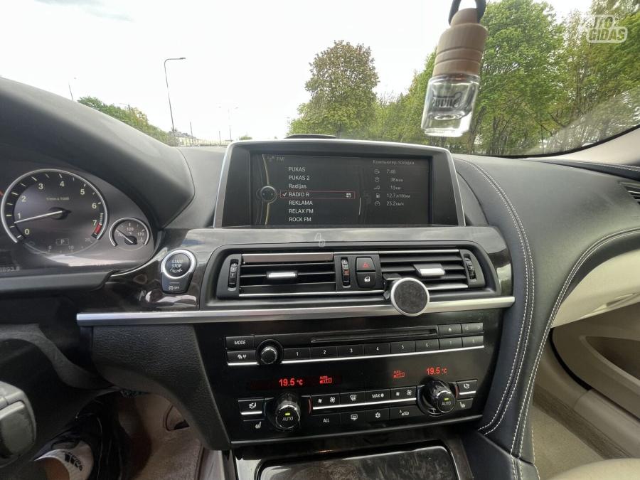 Black BMW 640 2011 in Kaunas, with an engine capacity of 2.90 L and mileage of 232 thousand km for 15500 €, photo 11 on AUTOMOTO.COM.LV