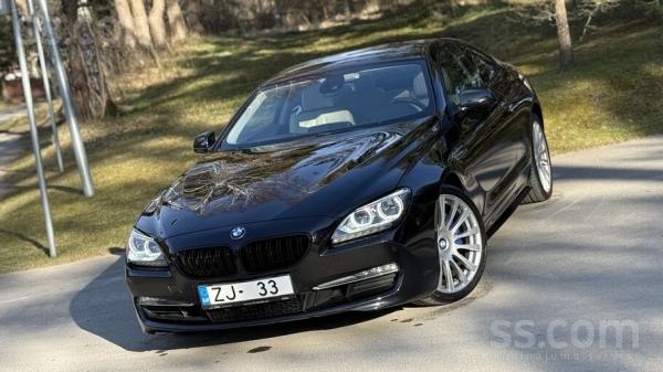 Black BMW 640 2011 in Jurmala, with an engine capacity of 3.00 L and mileage of 0 thousand km for 13950 €, photo 1 on AUTOMOTO.COM.LV