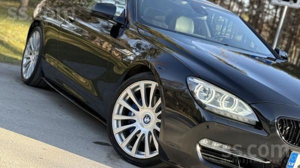 Black BMW 640 2011 in Jurmala, with an engine capacity of 3.00 L and mileage of 0 thousand km for 13950 €, photo 6 on AUTOMOTO.COM.LV