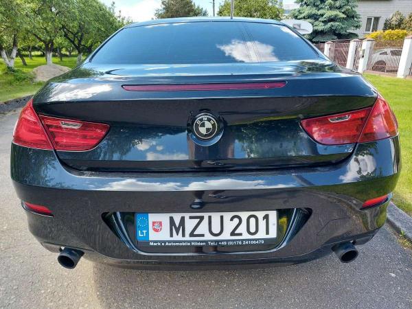 Black BMW 640 2011 in Kaunas, with an engine capacity of 2.98 L and mileage of 231 thousand km for 12950 €, photo 6 on AUTOMOTO.COM.LV