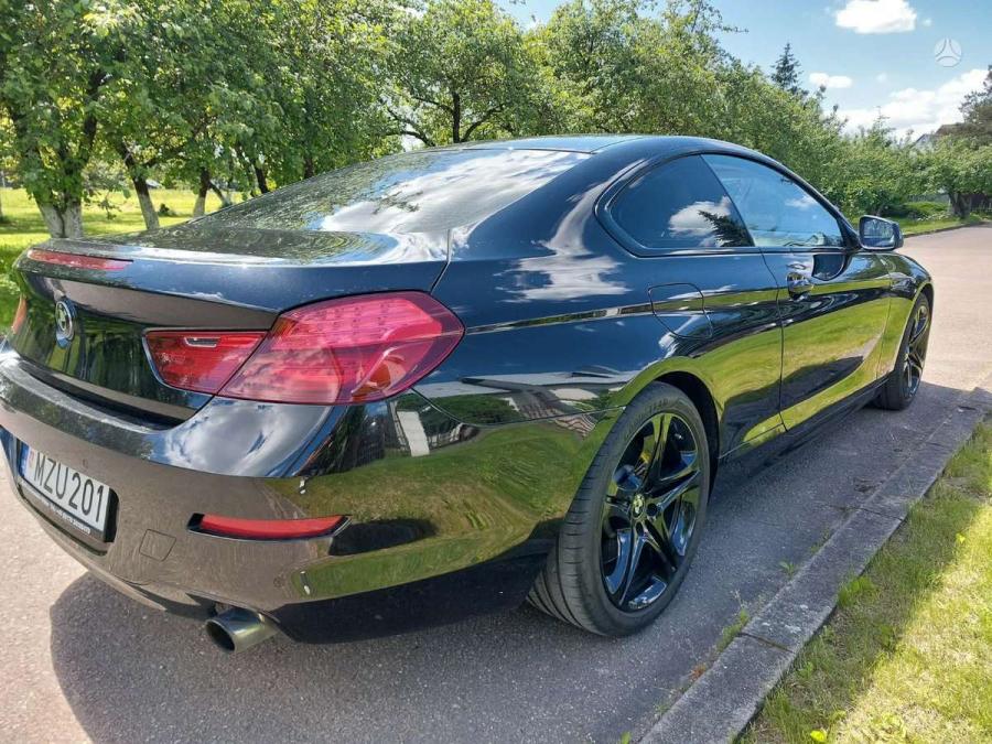 Black BMW 640 2011 in Kaunas, with an engine capacity of 2.98 L and mileage of 231 thousand km for 12950 €, photo 9 on AUTOMOTO.COM.LV