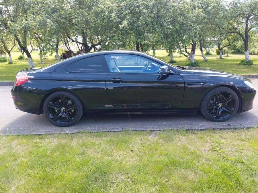 Black BMW 640 2011 in Kaunas, with an engine capacity of 2.98 L and mileage of 231 thousand km for 12950 €, photo 10 on AUTOMOTO.COM.LV