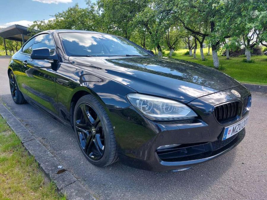 Black BMW 640 2011 in Kaunas, with an engine capacity of 2.98 L and mileage of 231 thousand km for 12950 €, photo 11 on AUTOMOTO.COM.LV