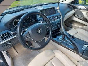 Black BMW 640 2011 in Kaunas, with an engine capacity of 2.98 L and mileage of 231 thousand km for 12950 €, photo 12 on AUTOMOTO.COM.LV