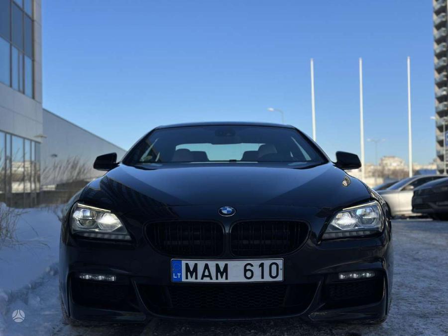 Black BMW 640 2012 in Vilnius, with an engine capacity of 2.99 L and mileage of 280 thousand km for 13900 €, photo 3 on AUTOMOTO.COM.LV