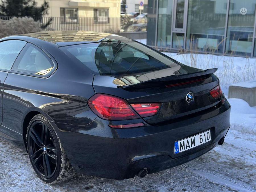 Black BMW 640 2012 in Vilnius, with an engine capacity of 2.99 L and mileage of 280 thousand km for 13900 €, photo 6 on AUTOMOTO.COM.LV