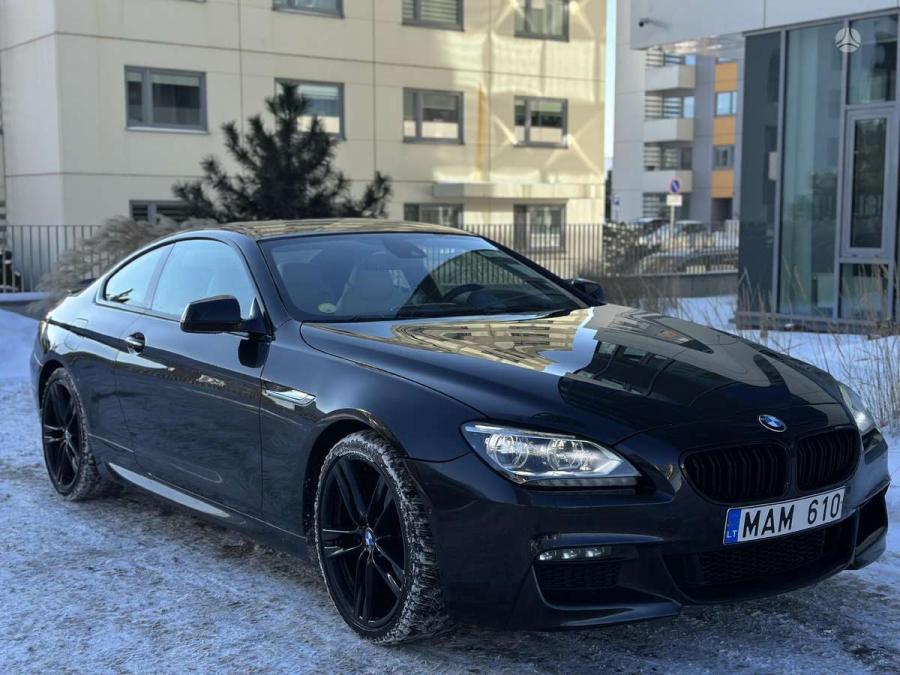 Black BMW 640 2012 in Vilnius, with an engine capacity of 2.99 L and mileage of 280 thousand km for 13900 €, photo 10 on AUTOMOTO.COM.LV