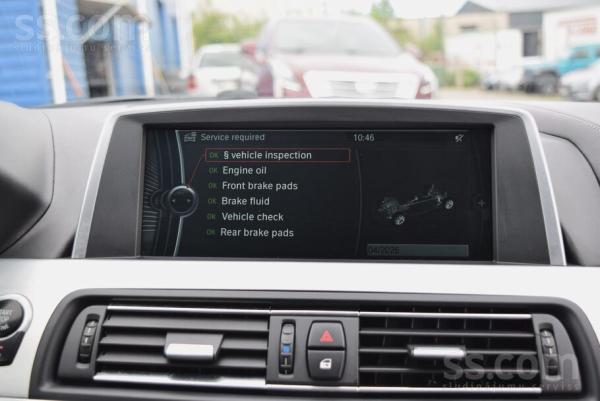 Black BMW 640 2012 in Riga, with an engine capacity of 3.00 L and mileage of 194 thousand km for 17000 €, photo 7 on AUTOMOTO.COM.LV