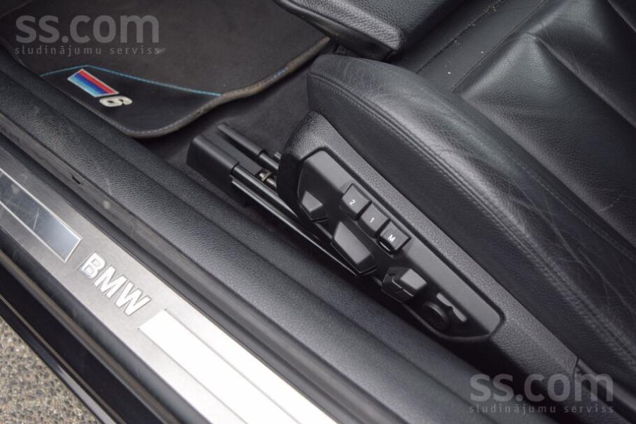 Melns BMW 640 2012 Rīga, ar dzinēja tilpumu 3.00 L un nobraukumu 194 tūkst. km par 17000 €, foto 15 vietnē AUTOMOTO.COM.LV