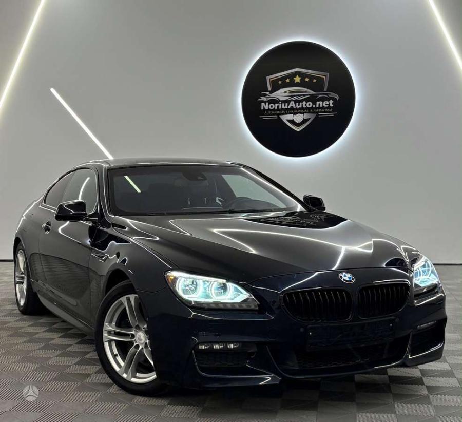 Black BMW 640 2012 in Marijampole, with an engine capacity of 2.99 L and mileage of 255 thousand km for 15750 €, photo 1 on AUTOMOTO.COM.LV