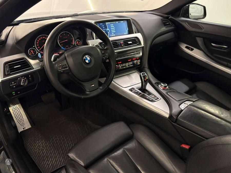 Black BMW 640 2012 in Marijampole, with an engine capacity of 2.99 L and mileage of 255 thousand km for 15750 €, photo 3 on AUTOMOTO.COM.LV