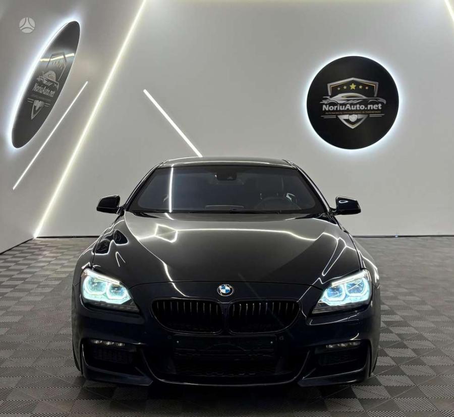Black BMW 640 2012 in Marijampole, with an engine capacity of 2.99 L and mileage of 255 thousand km for 15750 €, photo 13 on AUTOMOTO.COM.LV