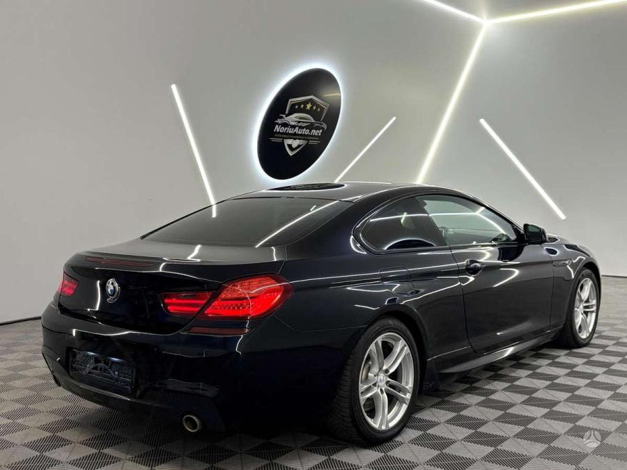 Black BMW 640 2012 in Marijampole, with an engine capacity of 2.99 L and mileage of 255 thousand km for 15750 €, photo 29 on AUTOMOTO.COM.LV