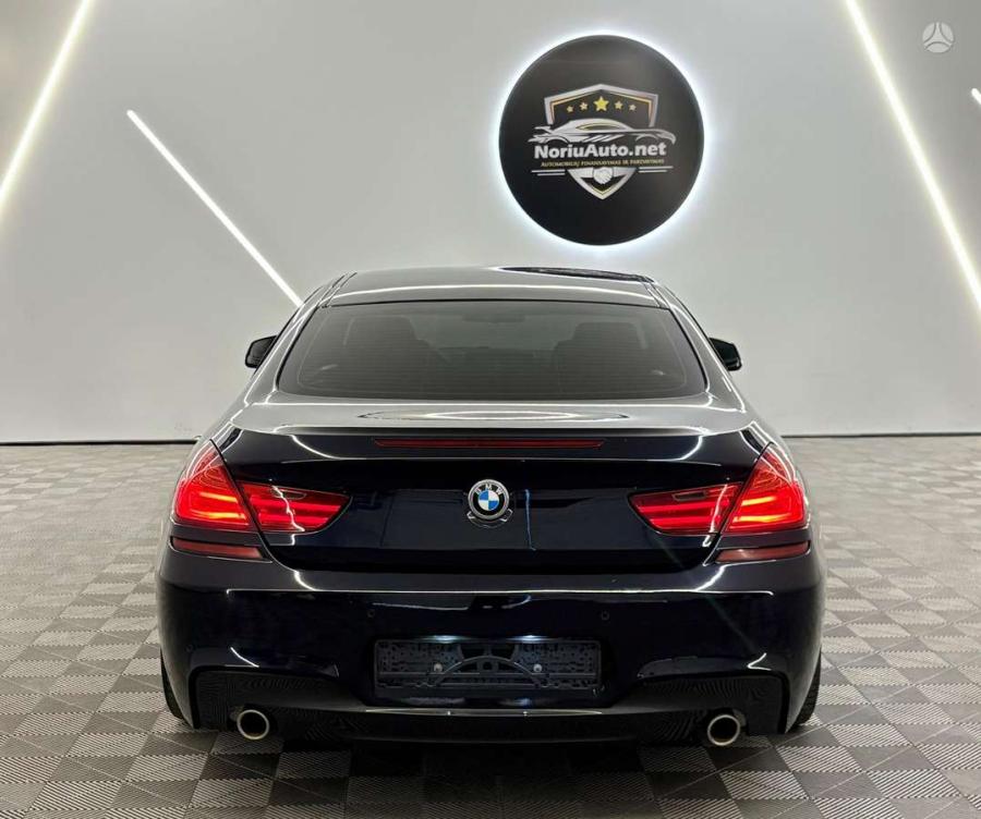 Black BMW 640 2012 in Marijampole, with an engine capacity of 2.99 L and mileage of 255 thousand km for 15750 €, photo 31 on AUTOMOTO.COM.LV
