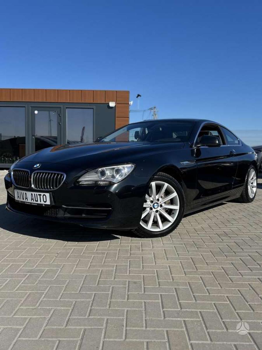 Black BMW 640 2012 in Kaunas, with an engine capacity of 2.99 L and mileage of 167 thousand km for 12999 €, photo 1 on AUTOMOTO.COM.LV