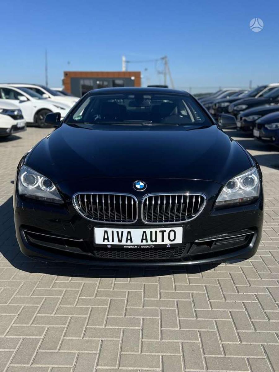 Black BMW 640 2012 in Kaunas, with an engine capacity of 2.99 L and mileage of 167 thousand km for 12999 €, photo 4 on AUTOMOTO.COM.LV